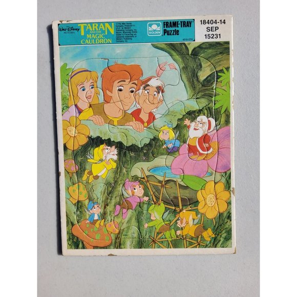 Disney | Toys | Disneys Taran And The Magic Cauldron Frame Tray Puzzle ...